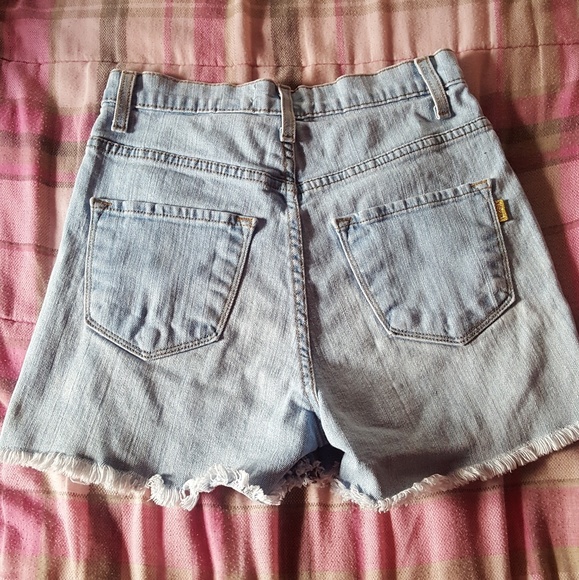 GoJane | Shorts | Gojane Light Wash High Waisted Denim Shorts | Poshmark